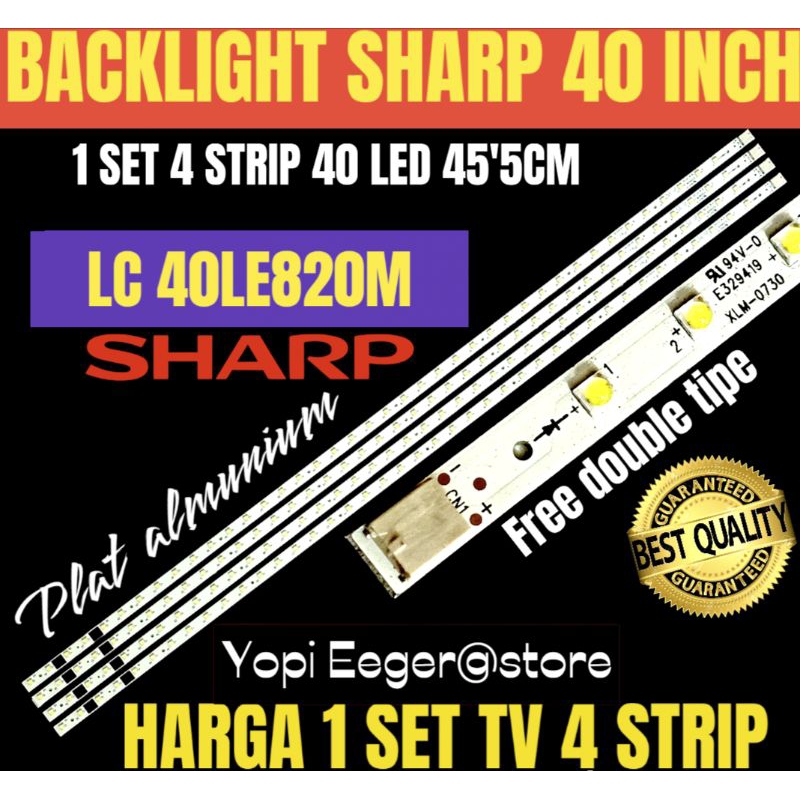 Sharp 40inch LED LCD TV BACKLIGHT LC-40LE820M SHARP 40inch TV BACKLIGHT ...