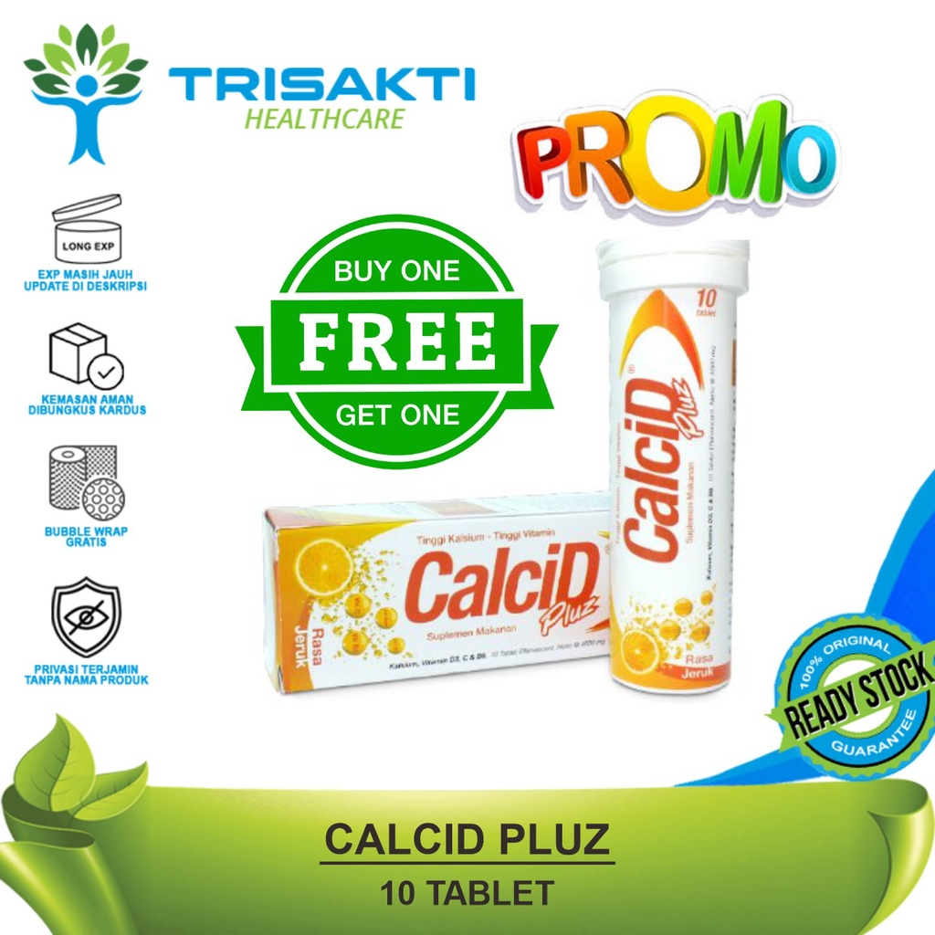 Buy 1 GET 1 CALCID PLUS EFFERVESCENT Contents 10 TAB VIT C 1000 MG ...