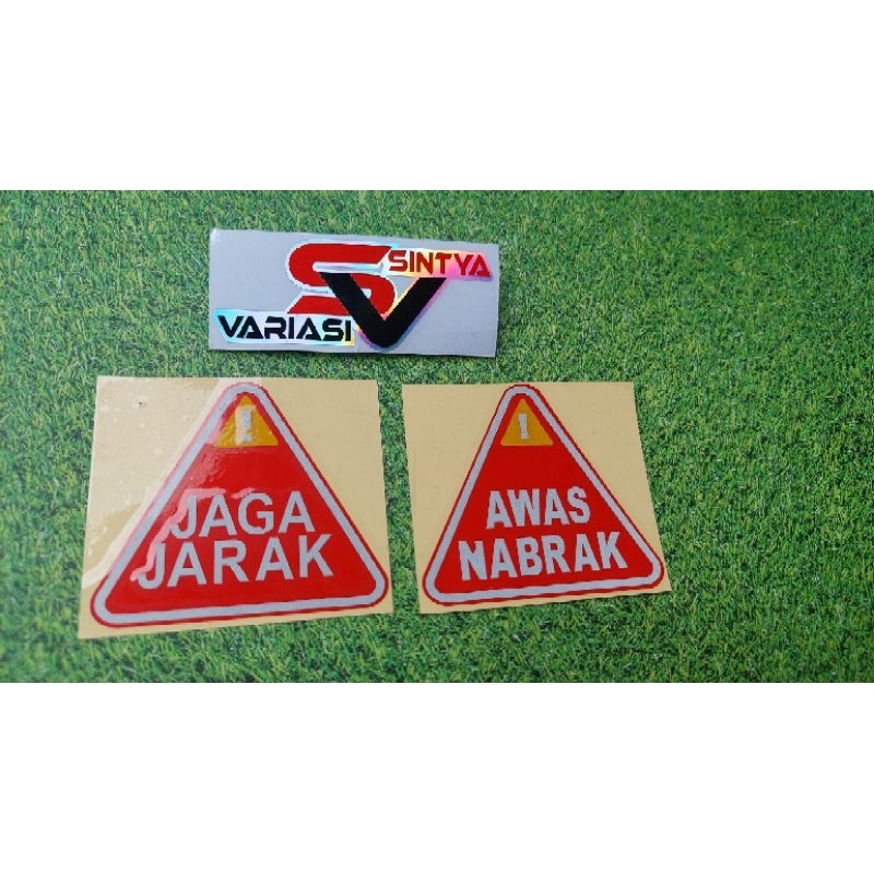 Sticker BEWARE OF NABRAK, IF DISTANCE STICKER CUTTING | Shopee Malaysia