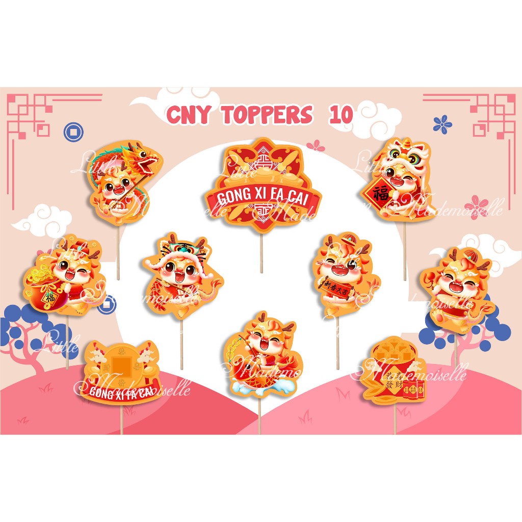 Chinese New Year Cupcake Topper | Shopee Malaysia