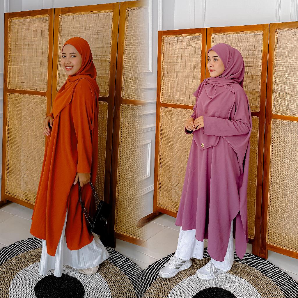 Arbina - Hasna Abaya Set (Invitation Abaya Set Veil) | Shopee Malaysia