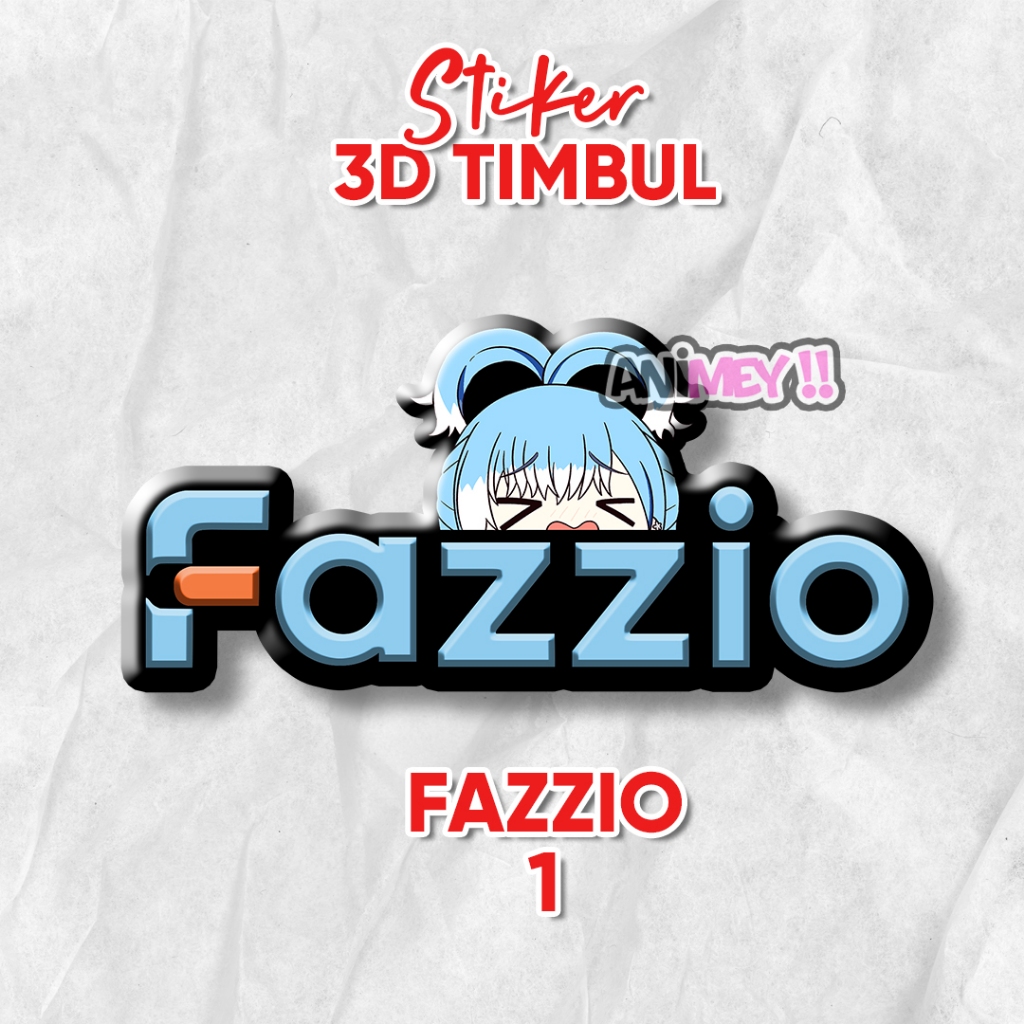 Kobo Kanaeru Logo Fazzio Logo 3D Embossed Emblem Sticker/Anime Resin ...