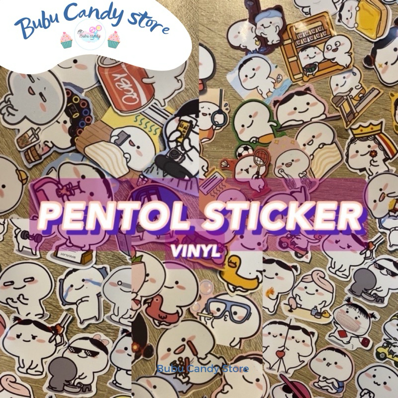 Waterproof STICKER PENTOL (10&25&50pcs) | Shopee Malaysia