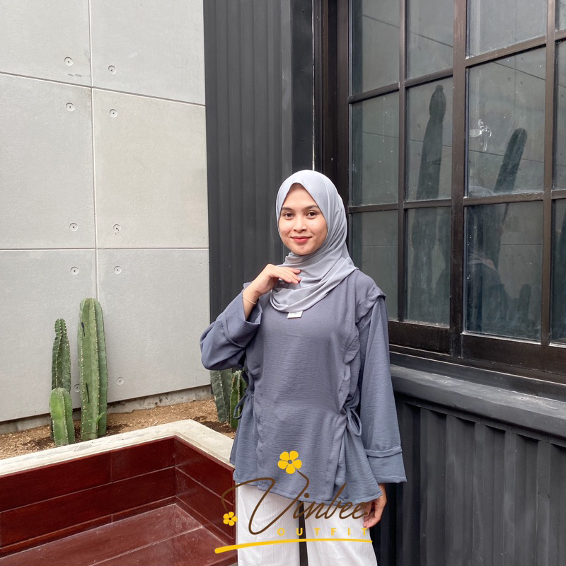 Leoni Blouse Crinkle Airflow | Shopee Malaysia