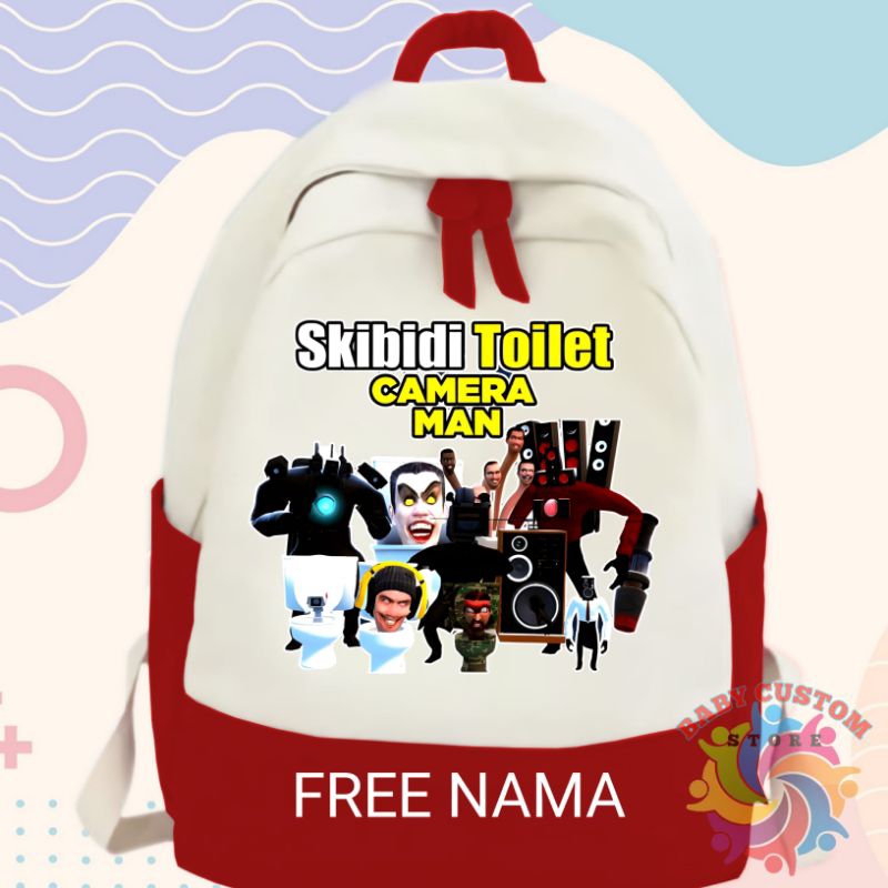 Children's Backpack With The Latest Picture Of The TOILET SKIBIDI (Free ...