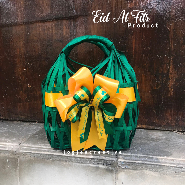 Eid SERIES | Color snack bag 14x10 cm Decorated with Eid Ribbons goodie ...