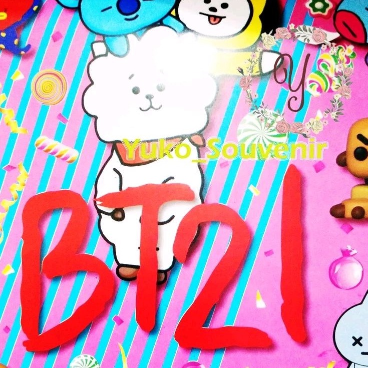 Bt21 Gift Paper BT21 Character Children's Gift Paper Good Glossy Thick ...