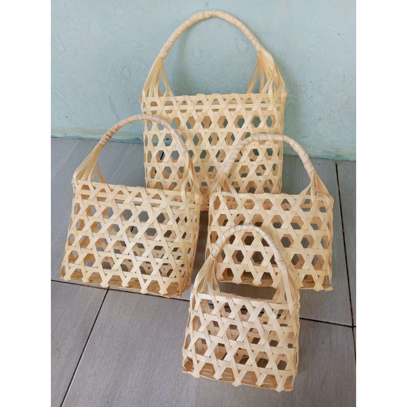 Parallel Basket Bag Hampers Bamboo Basket | Shopee Malaysia