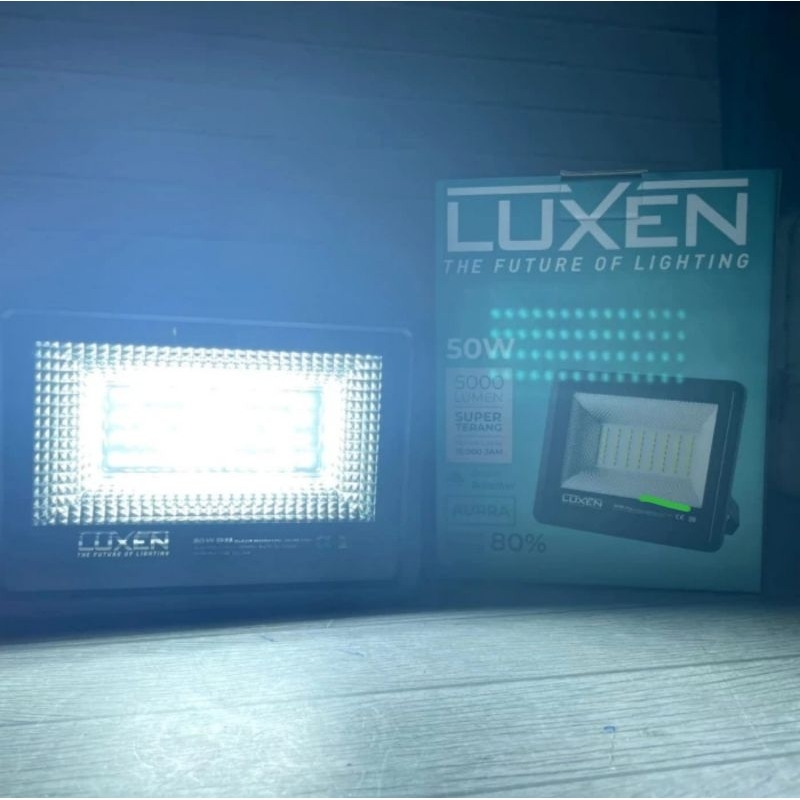 PUTIH CAHAYA Luxen AURRA LED FLOOD LIGHT 50watt White LIGHT 1 Year ...
