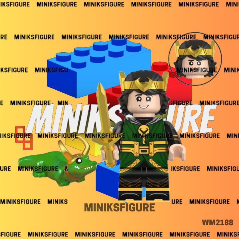 Loki Mini Kid Figure Block Toy | Loki Series Figure | Loki Alligator ...