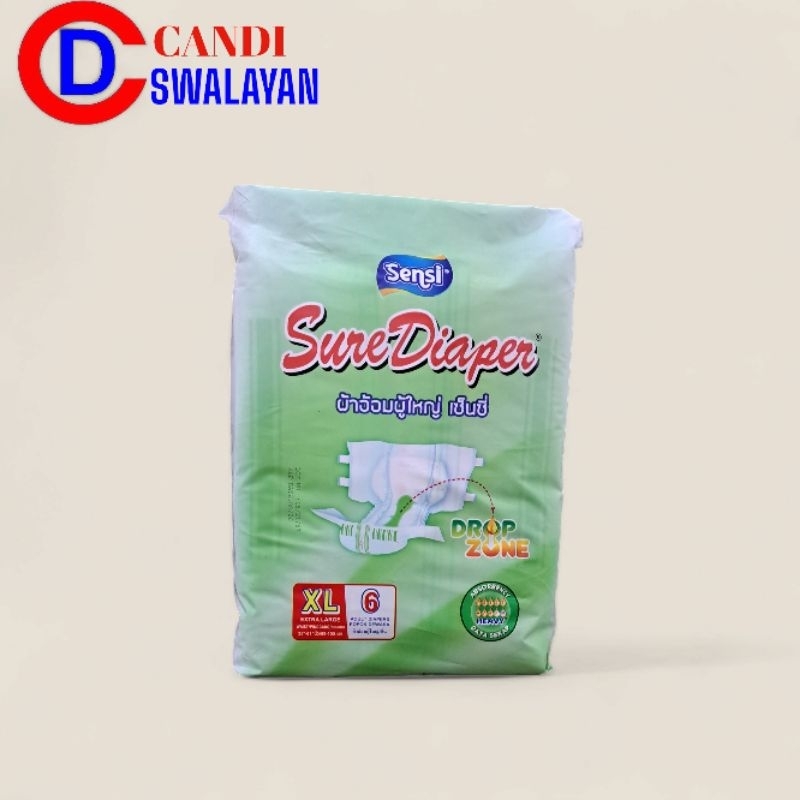 Sensi Sure Diapers xl6 Adhesive Adult Diapers | Shopee Malaysia