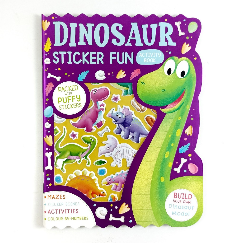 Original Funtastic Activity Book - Dinosaur Sticker Fun - Leon Books ...