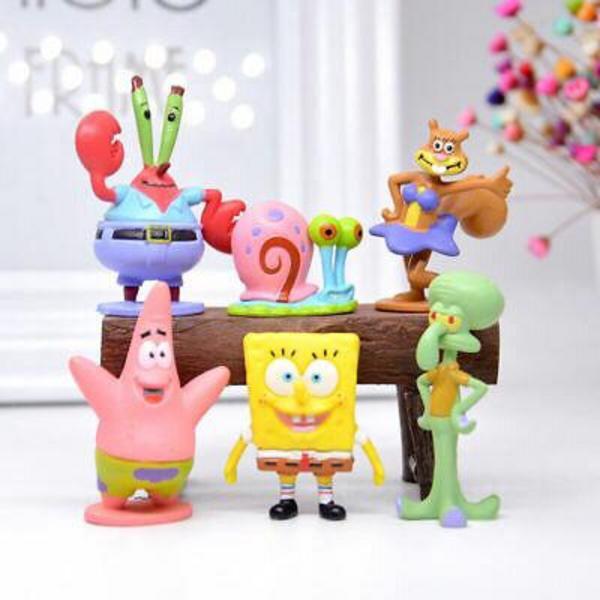 Spongebob Patrick Squidward Figure Birthday Cake Topper 6pc New LIMITED ...