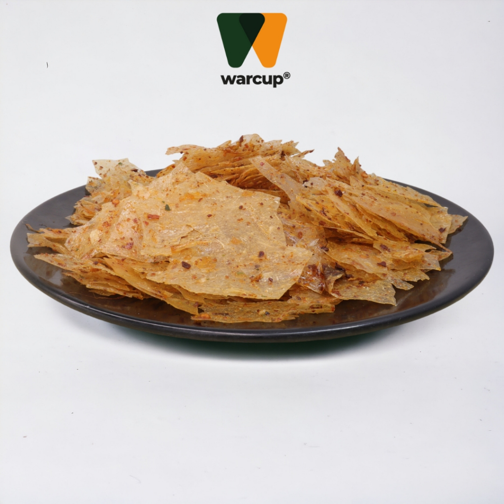 Warcup Glass Chips Pedes Savory Salted Kripca Viral Extra Pedes - 500gr | Shopee Malaysia