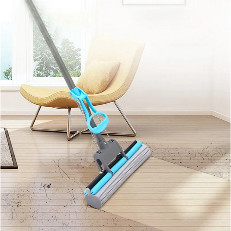 Absorbent SPONGE Mop - Klint Cleaning Mop - Rubber Squeeze Mop Set ...