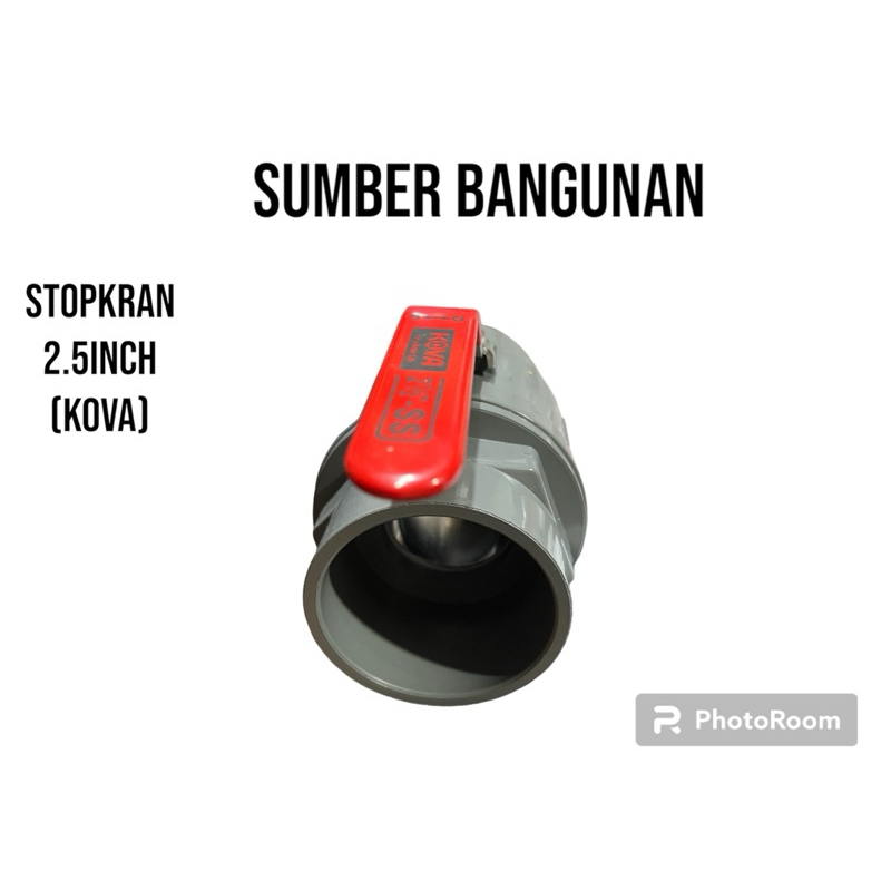 Pvc BALL VALVE IRON HANDLE 2 1/2 INCH / STOP FAUCET PIPE BALL VALVE 2 1 ...