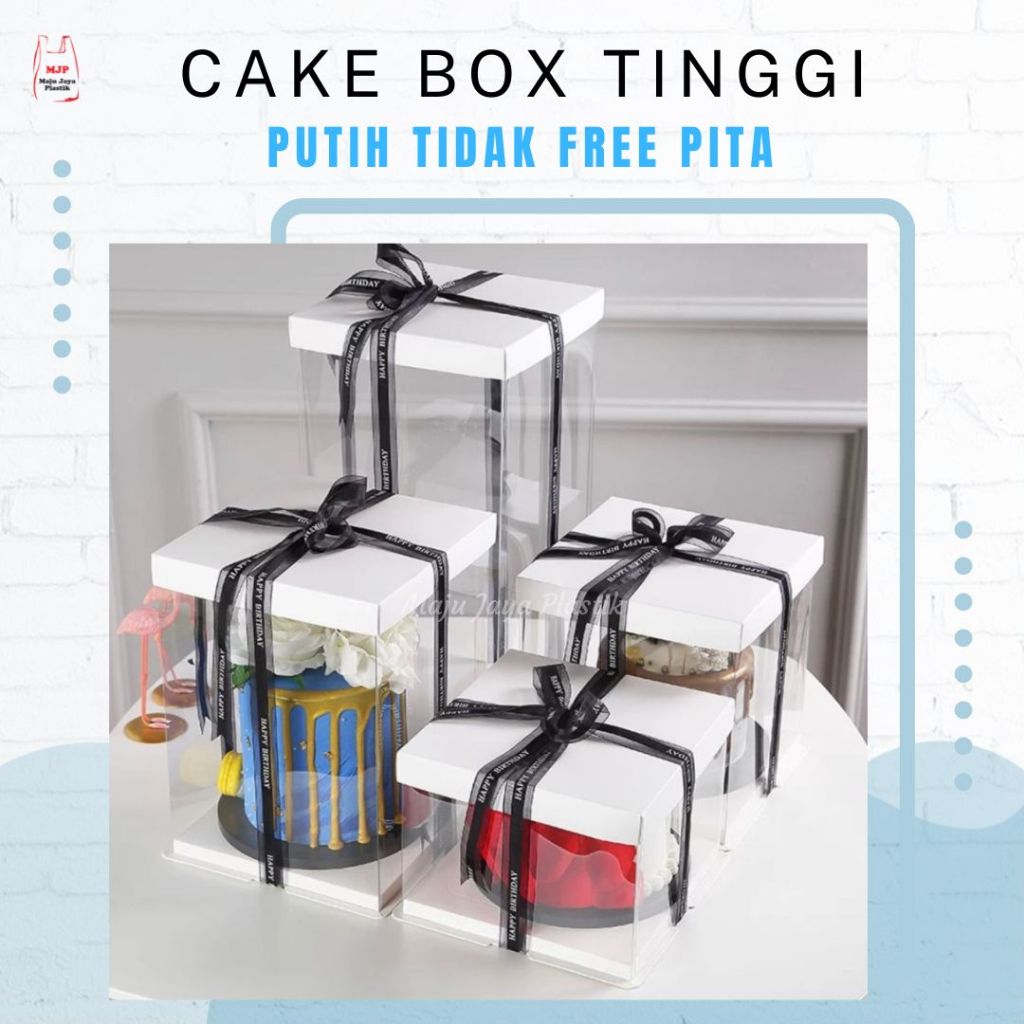 PUTIH Cake Box Mika Cake Box Cake Box 18x18 22x22 26x26 White Ivory Lid ...