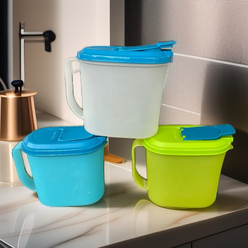 Original tupperware 1L oval teapot with new lid and valve | Shopee Malaysia