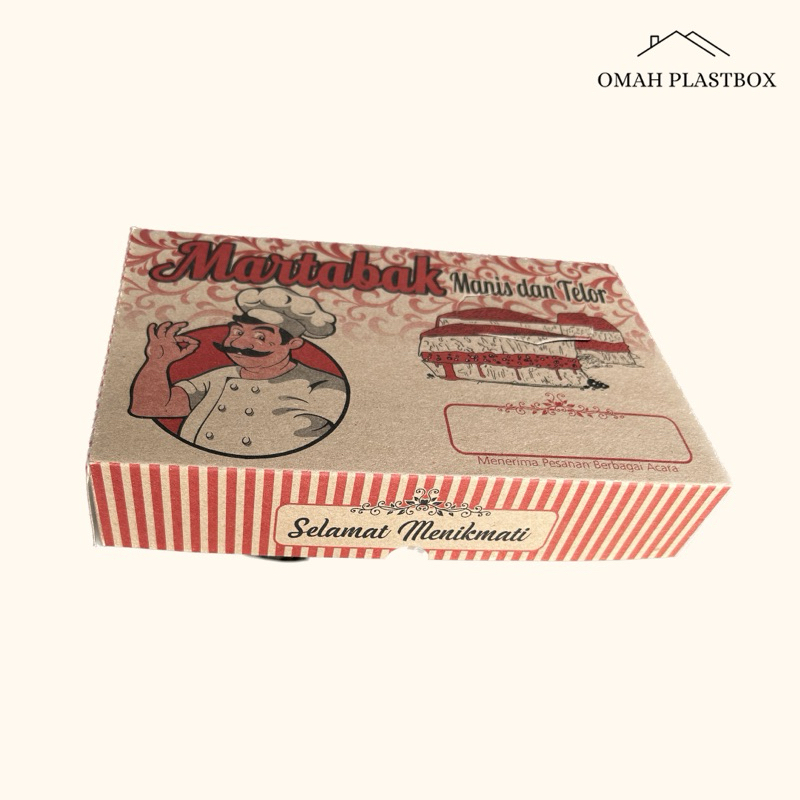 Box/box Martabak Kraft Thick Laminate Size 21x13.5 CM | Shopee Malaysia