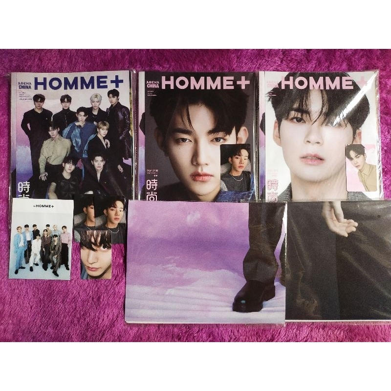 Zerobaseone zb1 magazine arena homme+china group zhang hao sung hanbin ...