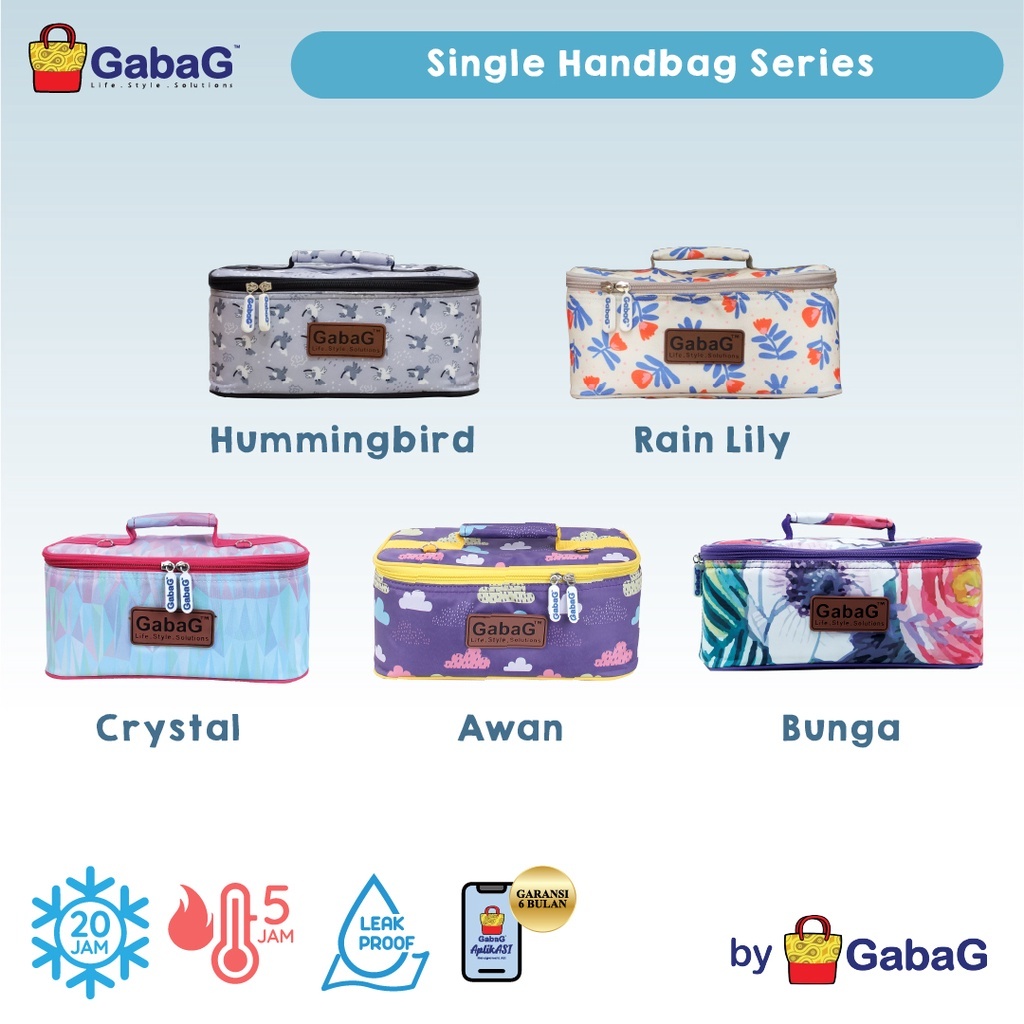 Gabag Infinite Flower & Infinite Cloud Breast Milk bag (cooler bag ...