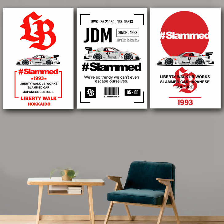 KAYU Krmk MAZDA RX-7 RX7 LBWK LIBERTY WALK Wood Poster | Shopee Malaysia