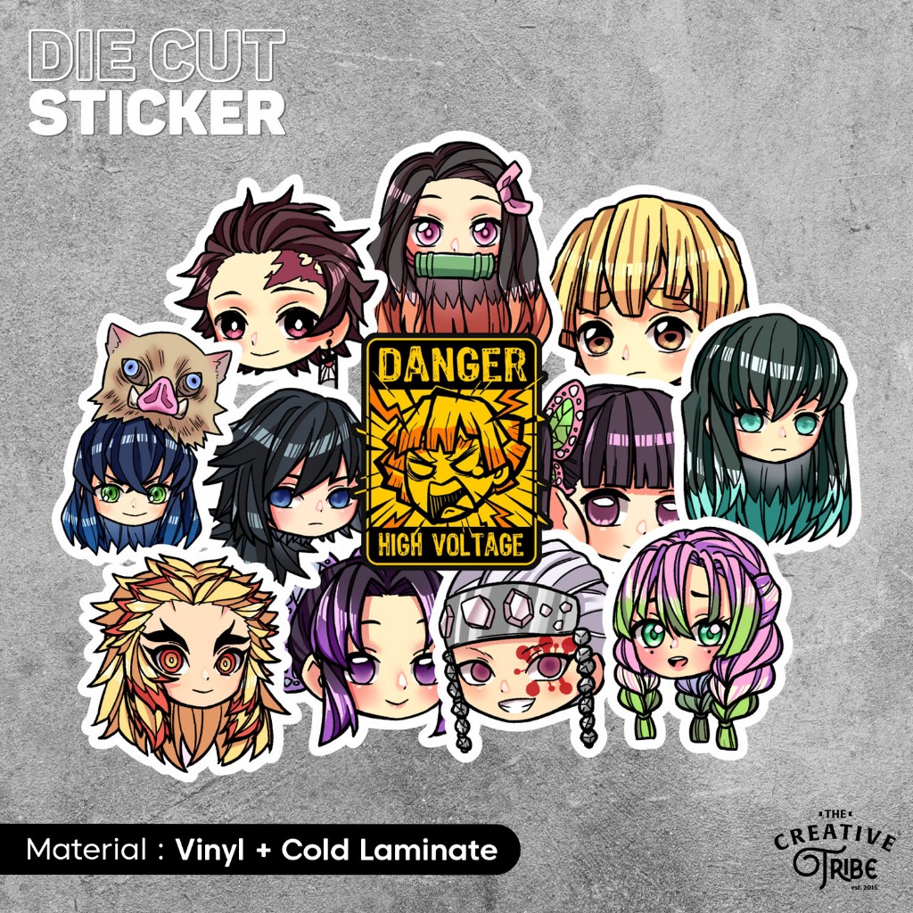 Demon Slayer - Die Cut Vinyl Sticker - Car Motorcycle Laptop Sticker ...