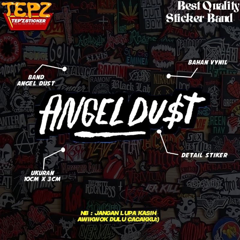 Sticker (BAND ANGEL DUST) BAND STICKER BAND STICKER|Metal Sticker ...
