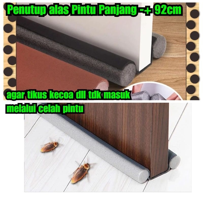 Foam Gap Cover Bottom Hole Door Mat Anti-Cockroach Sound Animal Dust ...