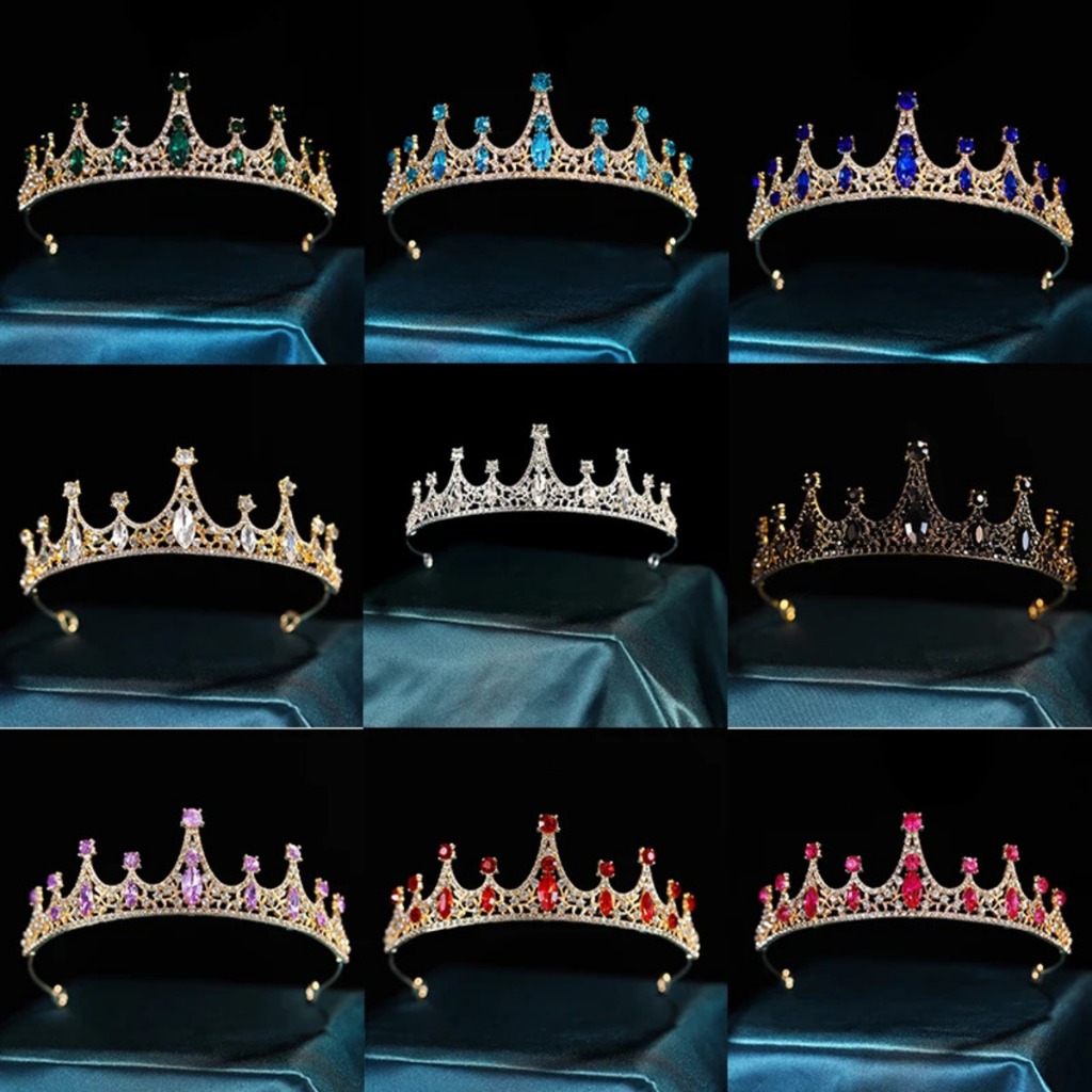 (Crystal Blood Crown) Rhinestone Tiara Crown Crystal Blood Pearl Crown ...