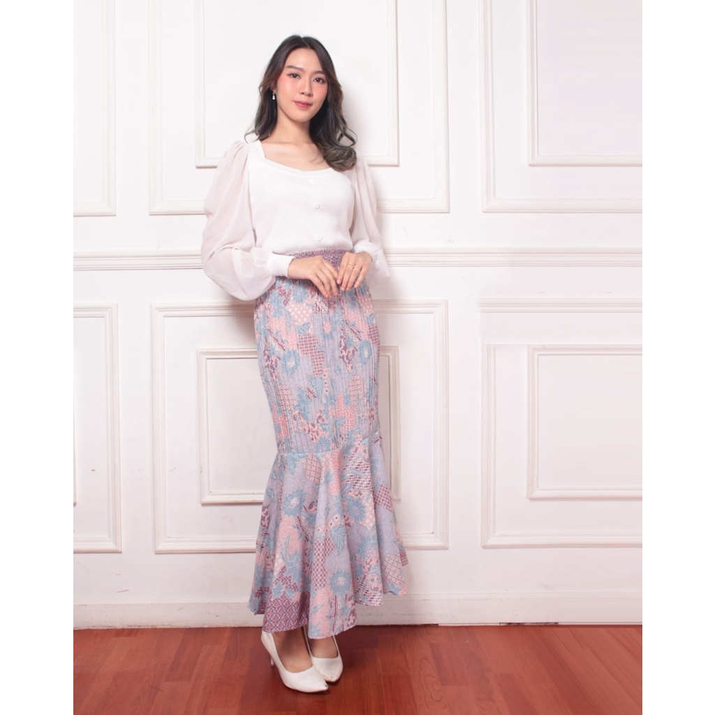 Batik mermaid Skirt/mermaid Skirt/span Skirt/rempel Skirt / batik Skirt ...