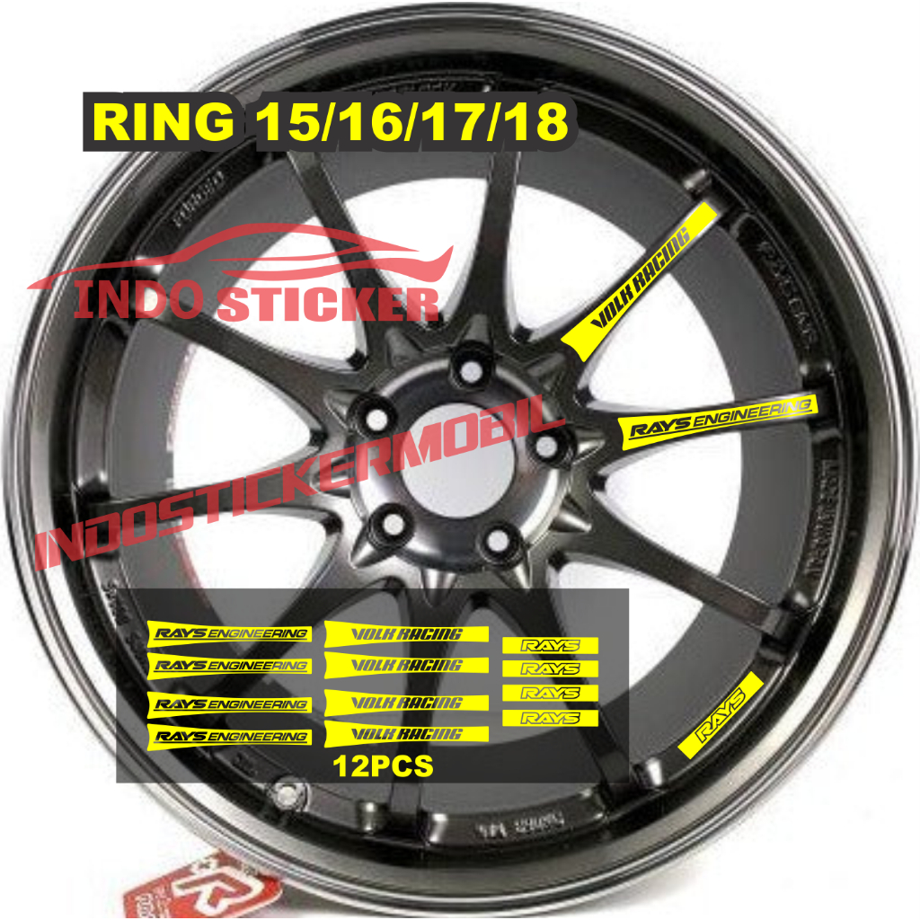 Car Rim sticker volk rays Ce28 Car velk sticker volk racing whell rays ...