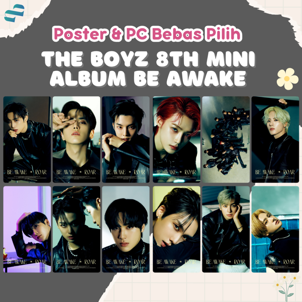 Poster THE BOYZ 8th Mini Album Be Awake (Part B) - Poster Kpop A4 A5 A6 | Shopee Malaysia