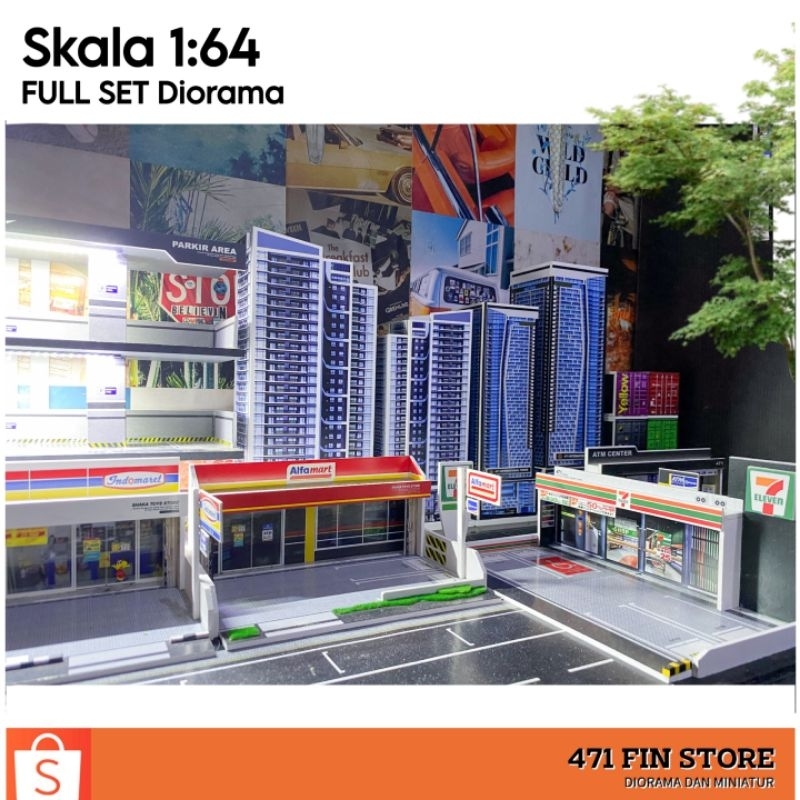 DIORAMA PACKAGE!! 1:64 DIORAMA SET | HOTWHEELS PARKING DIORAMA DIORAMA ...