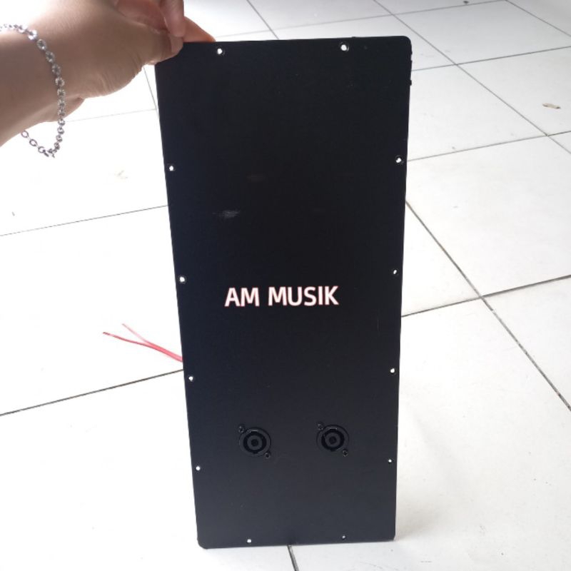 Huper 38X16 FIBER SPEAKER BOX Rear Plate Installed CROSSOVER Retainer ...