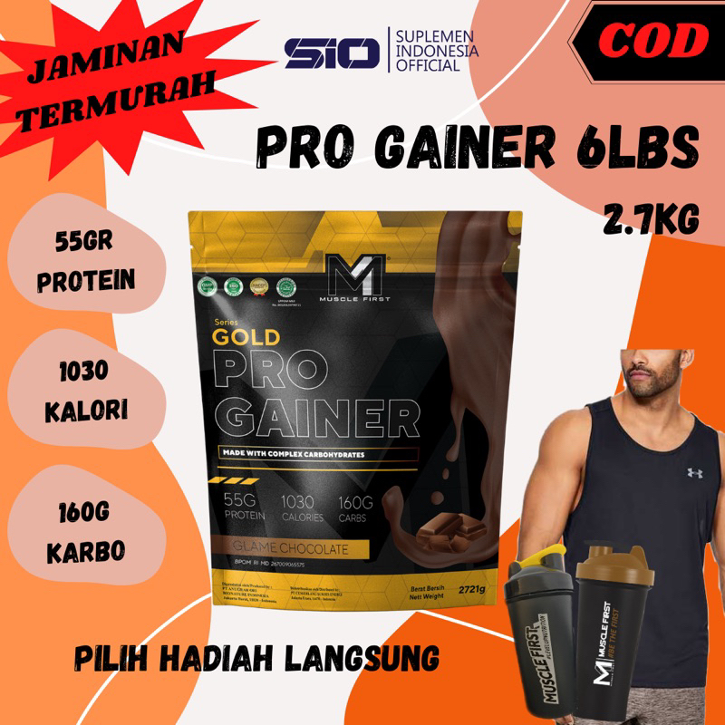Muscle FIRST PRO Gainer 6LBS 2.7Kg Gold Series Supplement MuscleFirst ...