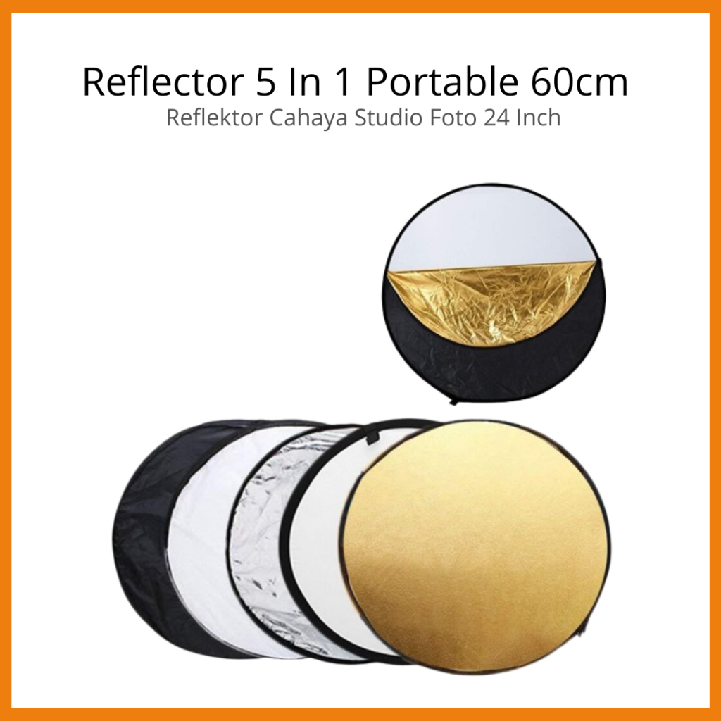 CAHAYA Reflector 5 In 1 Portable 60cm - 24inch Photo Studio Light ...