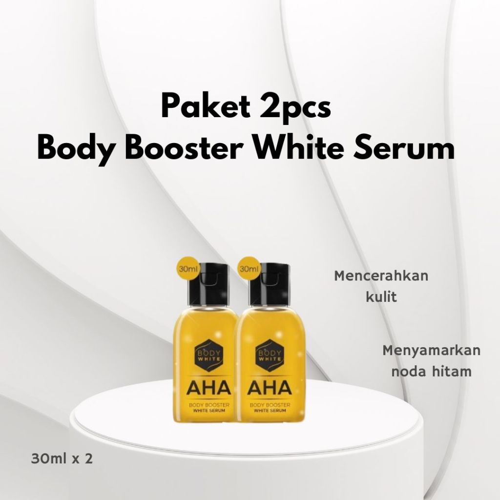(2PC Package) Body White Aha Body Booster White Serum 30ml | Shopee ...