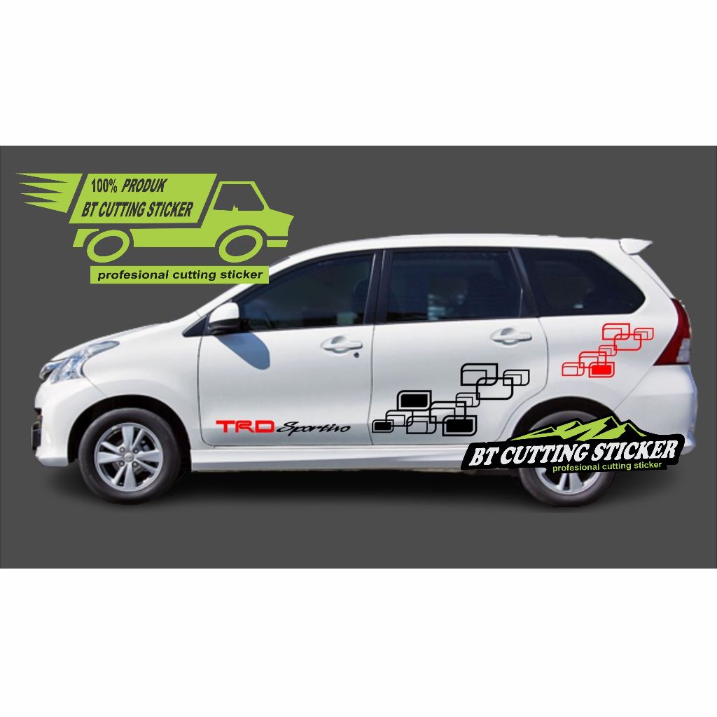 Toyota Avanza Car sticker sticker Toyota Avanza sticker Universal Side ...