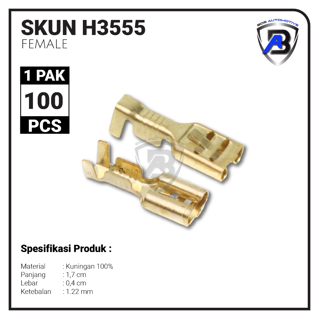 Terminal Skun Flat Cable Connector Female/Skun Big Girl Universal ...