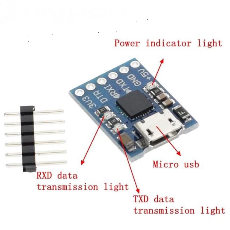 Cp2102 Micro Usb To UART TTL Module 6 Pin STC Converter Series | Shopee Malaysia