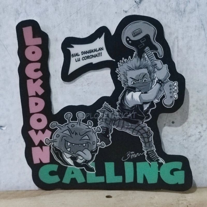Lockdown CALLING Sticker (Vinyl Material) | Shopee Malaysia