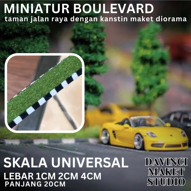 Miniature Boulevard Middle Garden Highway With Kanstin Mockup Diorama ...