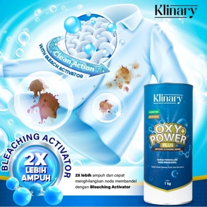 Klinary OXY POWER PLUS (BLEACHING ACTIVATOR) Stain Remover Powder ...