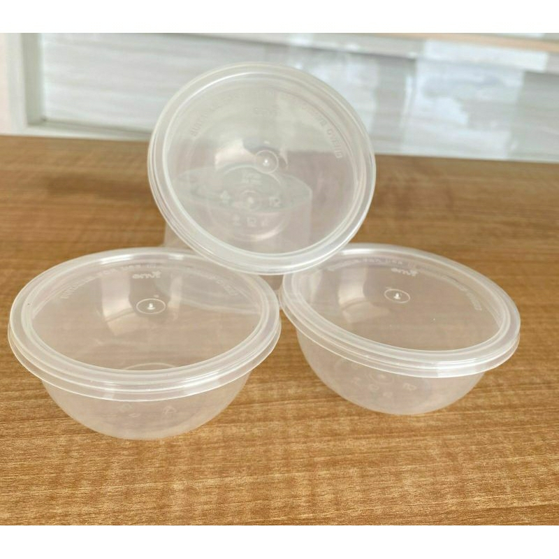 Thinwall 200 ml Round + Lid ENVI C-FLEX Brand PRICE 25 PCS | Shopee ...