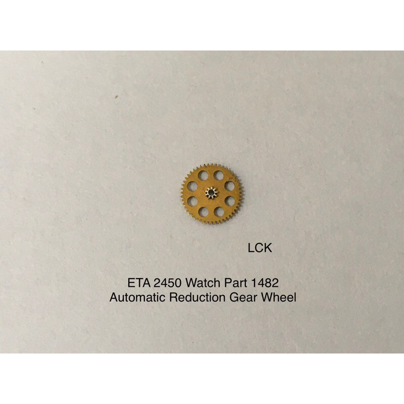 MESIN Eta 2450 Watch Part 1482 Automatic Reduction Gear Wheel/ETA 2450 ...