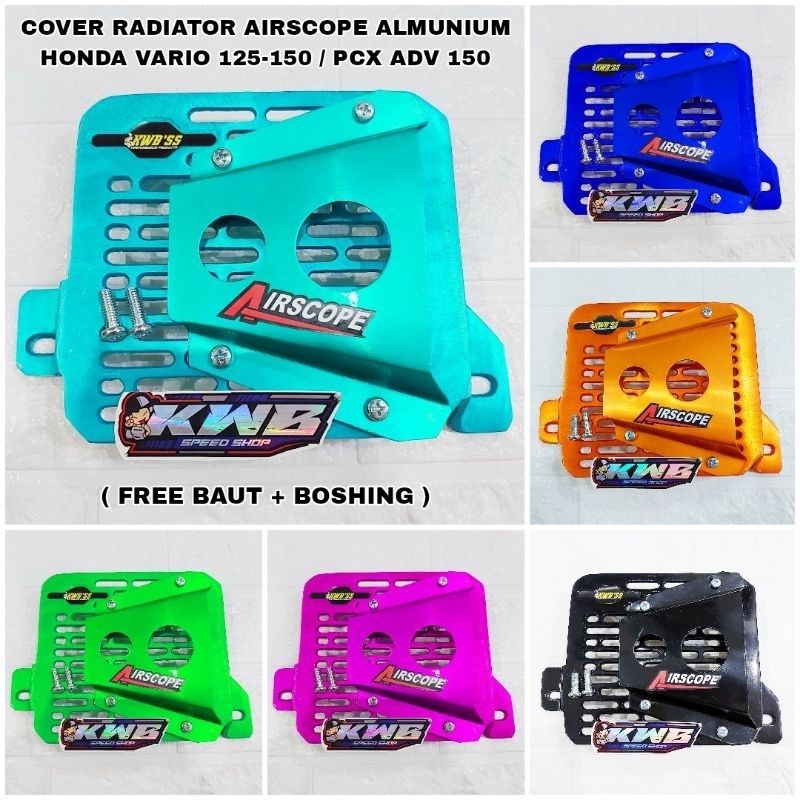 Cover radiator airscope hrc cnc vario 125 vario 150 pcx 150 adv striped ...