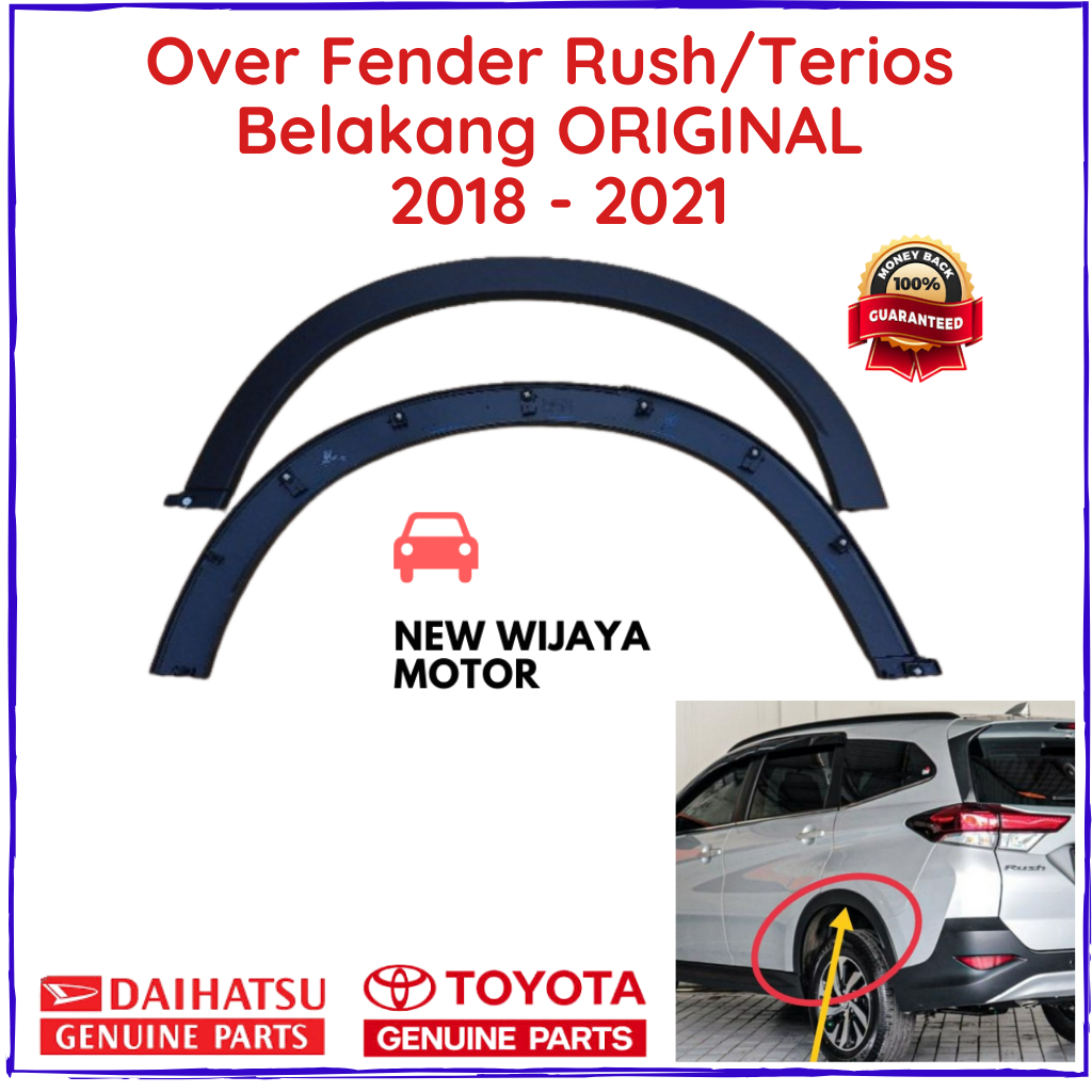 Over Fender Toyota RUSH - Daihatsu TERIOS Original rear 2018-2023 ...