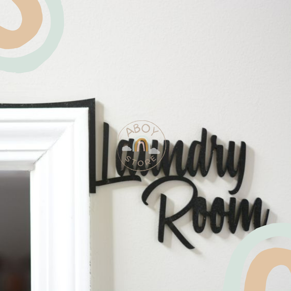 HIASAN DINDING Laundry Room Wall Decoration Clothes Place Laundry Wall ...