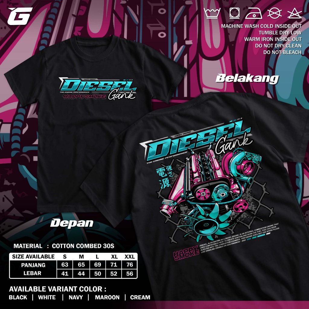 T-shirt Racing Diesel Gank Power Engine Turbo Machine Happy Smoke Squid ... T-shirt Racing Diesel Gank Power Engine Turbo Machine Happy Smoke Squid ...